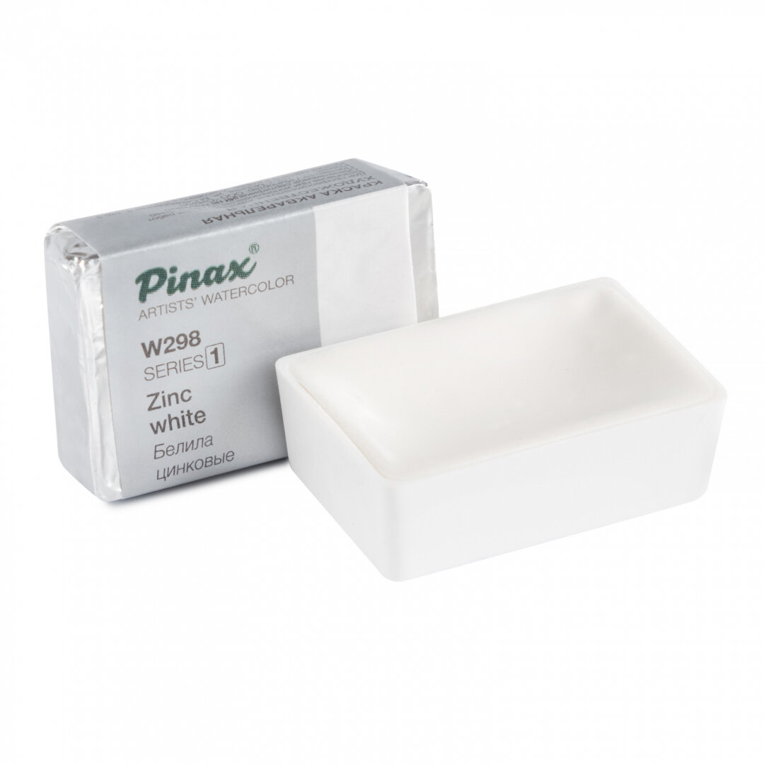 Pinax Акварель "Artists" в кювете, Белила Цинковые, 2,5мл, W298