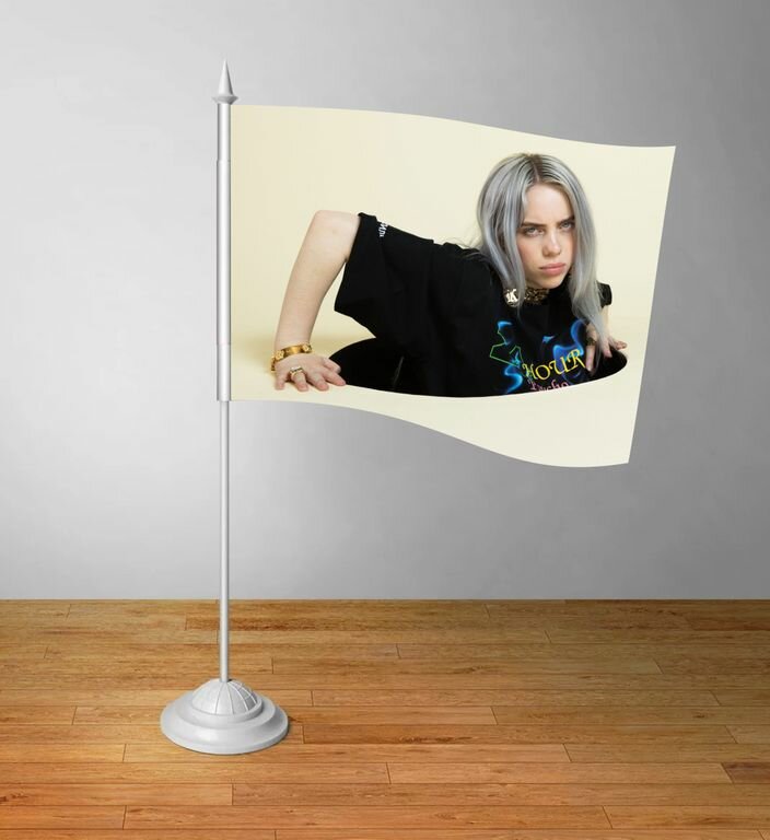 Флажок настольный Билли Айлиш, Billie Eilish №9