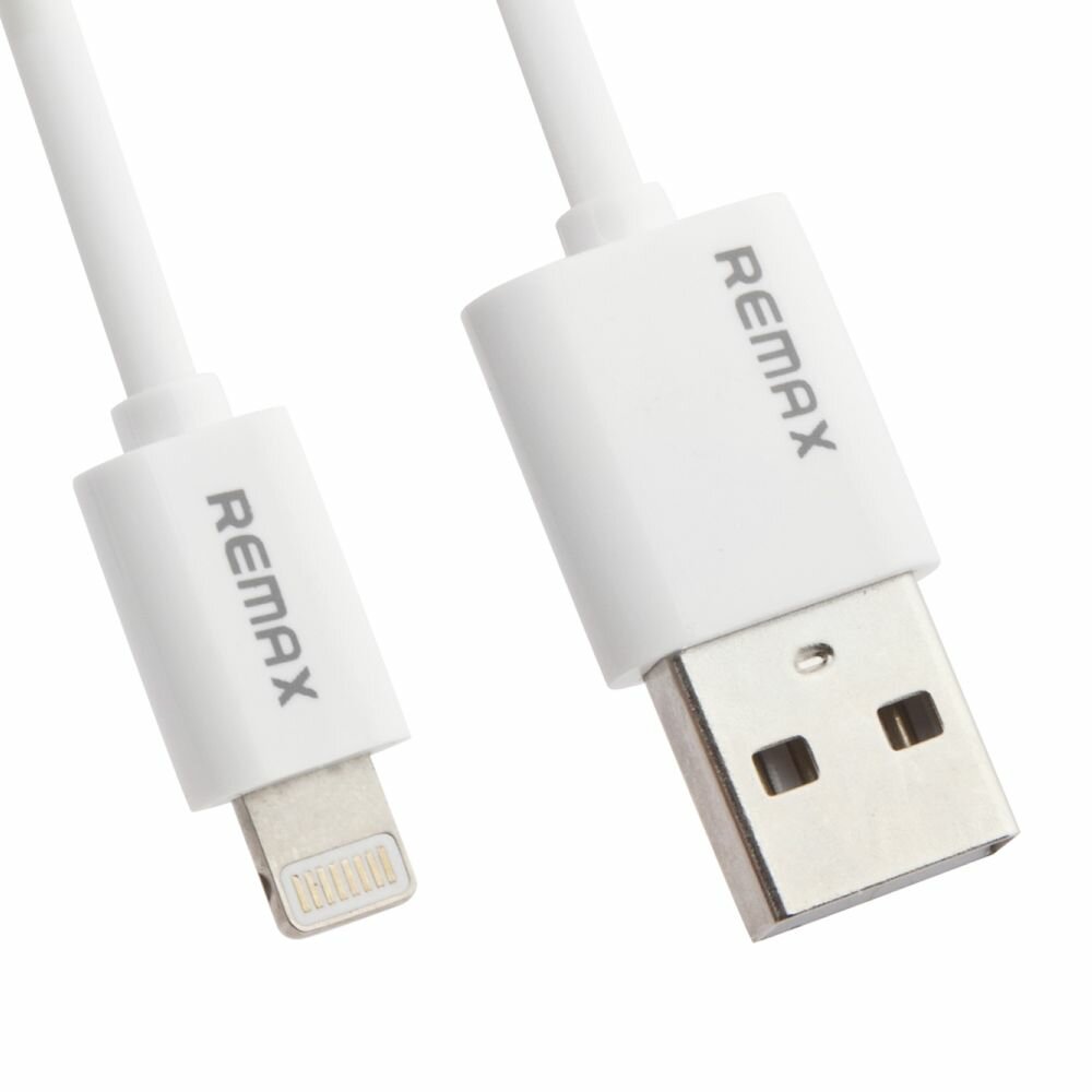 USB кабель Remax Fast Charging Cable RC-007i для смартфона Apple Lightning 8-pin, белый