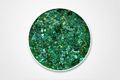 Хлопья Голографические декоративные блестки Зеленый №76, 4.5 мл, дизайн