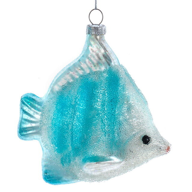 Стеклянная елочная игрушка Рыбка Либби 13 см, подвеска, Kurts Adler, D4370-1