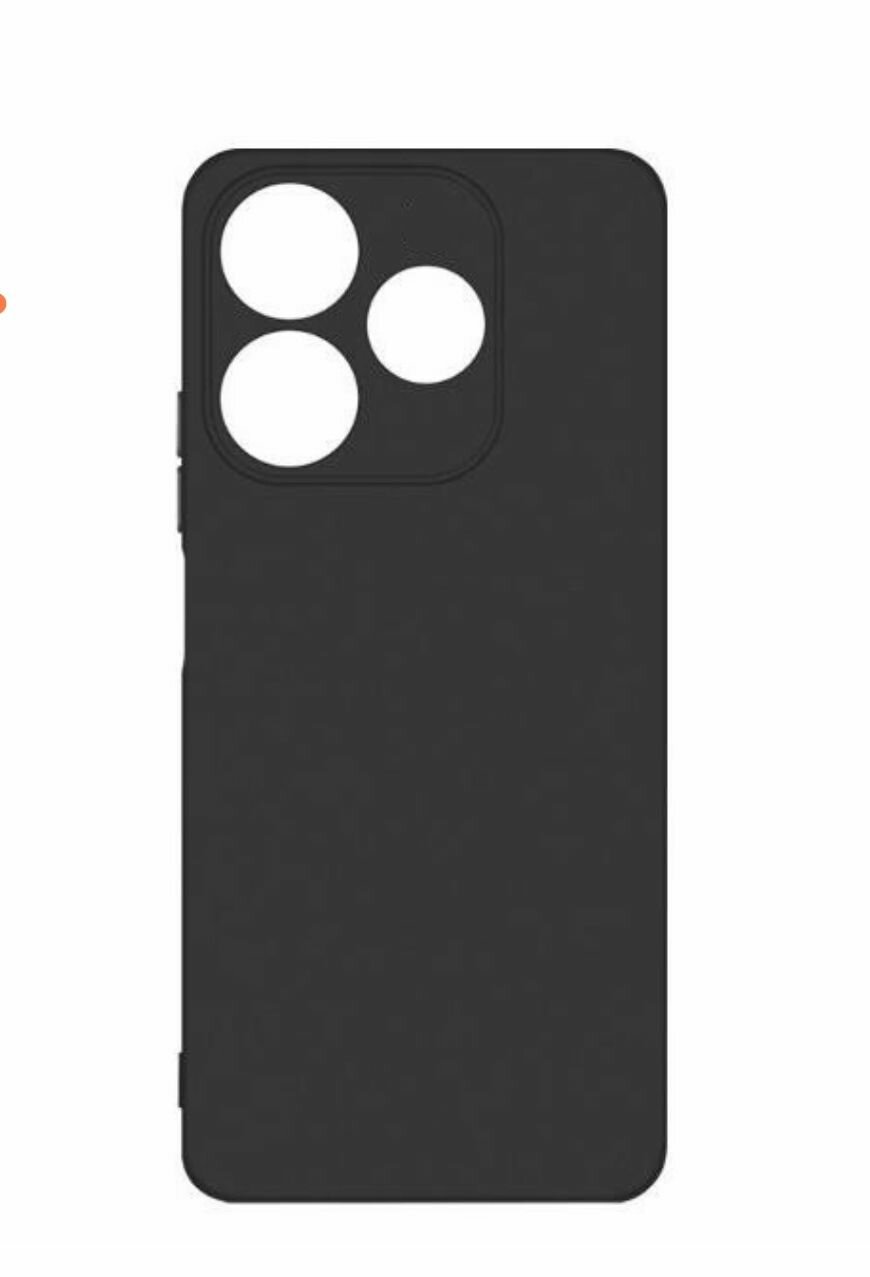 Tecno Spark 10 / 10c силиконовый чёрный чехол для техно спарк 10, 10с накладка бампер