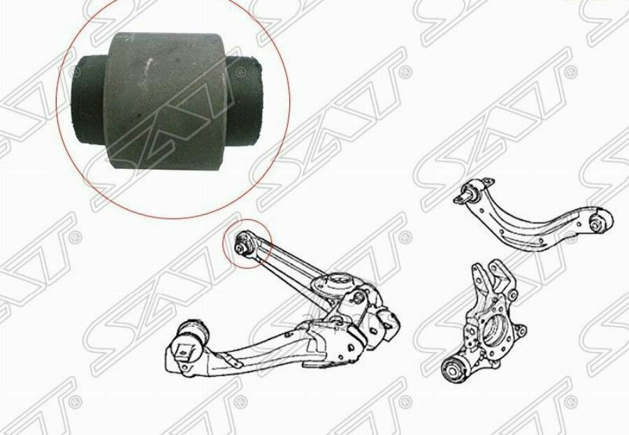 SAT ST-52364-S5A-004 Сайлентблок рычага Honda Civic 00-12 / Civic Ferio 00-05
