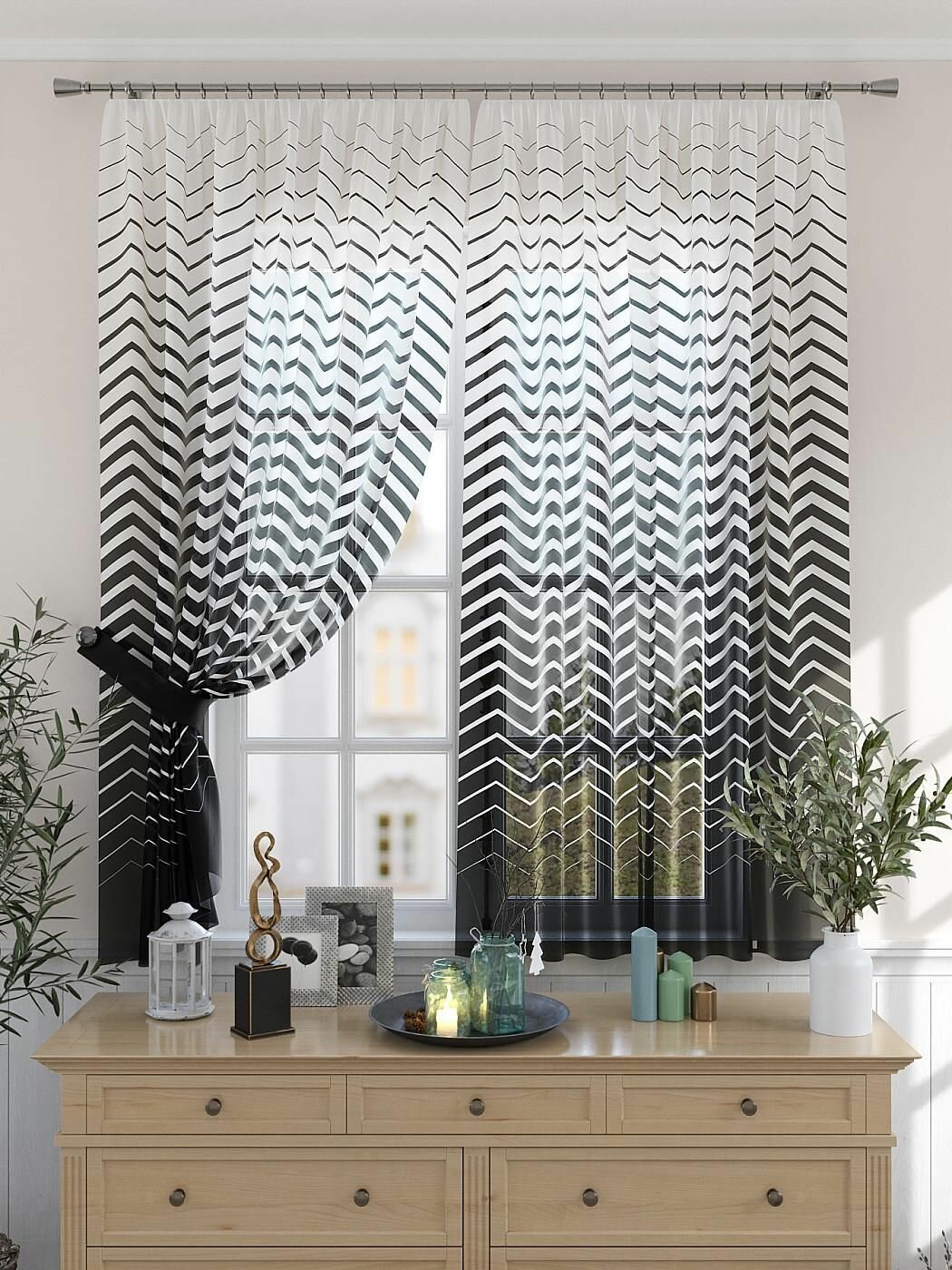 Шторы для кухни Comfy Way / тюль в кухню 150х180 см 2 шт / Фирнеквис