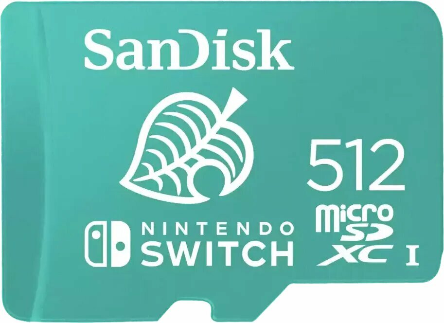 Карта памяти 512Gb MicroSD SanDisk Nintendo Switch (SDSQXAO-512G-GN3ZN)