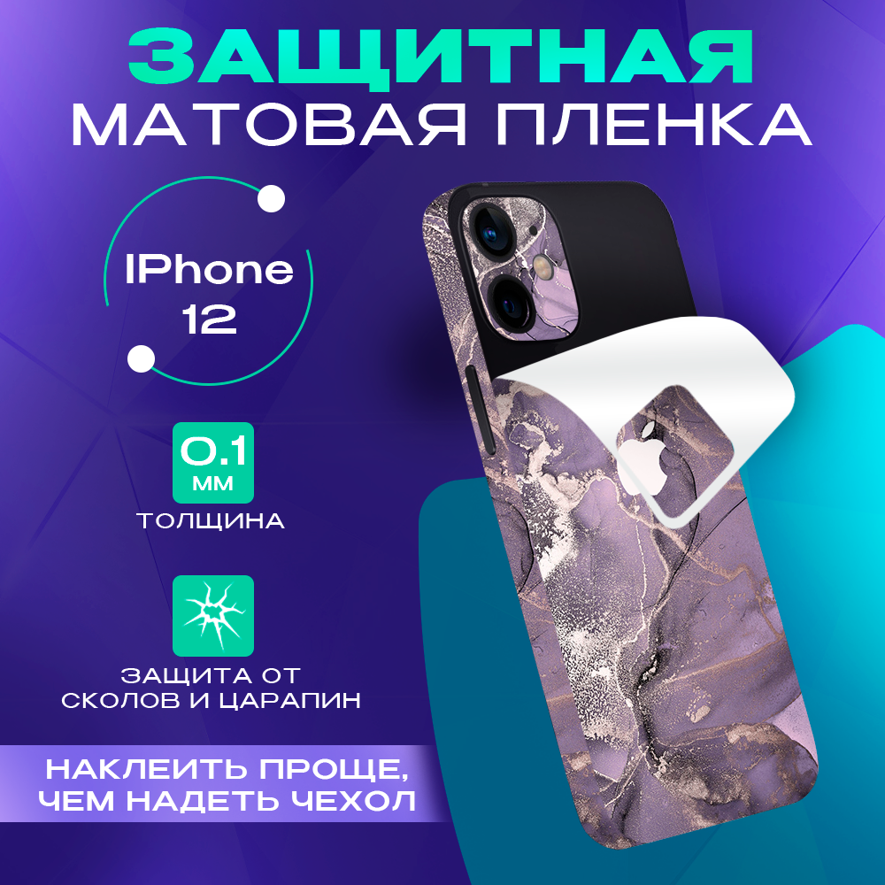 Защитная пленка на iPhone 12 с текстурным принтом