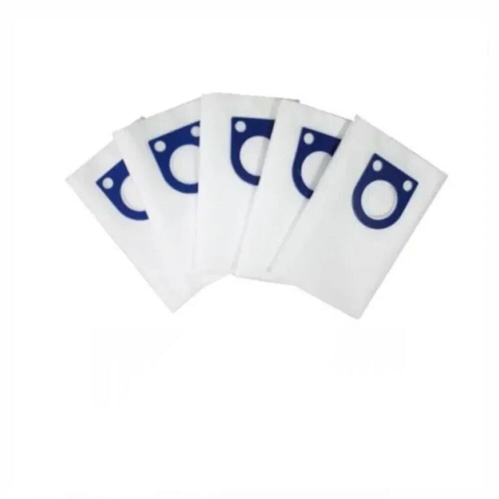 Мешки-пылесборники одноразовые синтетические для профессиональных пылесосов BOSCH GAS 25, Интерскол, METABO. Комплект 5 шт