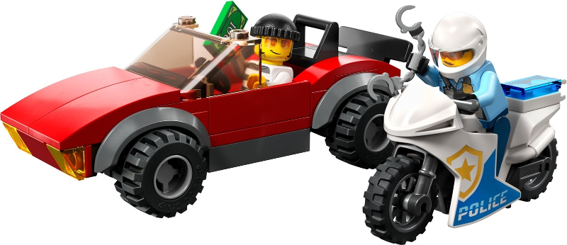 Конструктор LEGO City 60392 Police Bike Car Chase Полицейская погоня на мотоцикле, 59 дет.