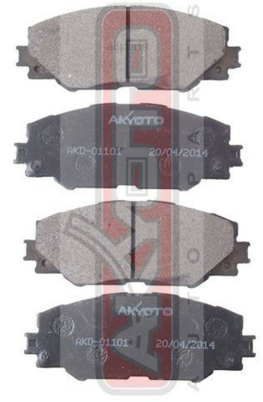 AKYOTO AKD-01101 Колодки тормозные дисковые передние