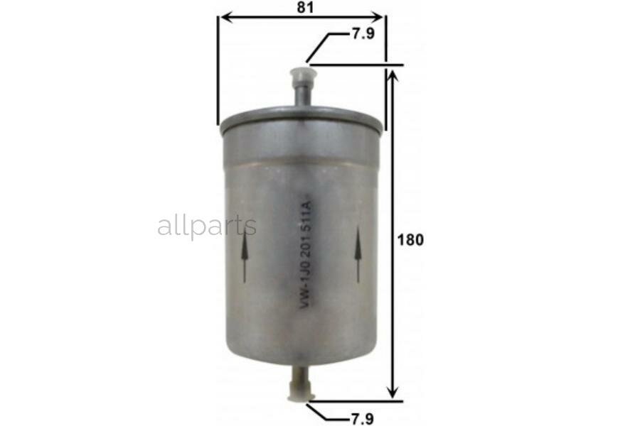 AZUMI FSP45002 Фильтр топливный SKODA OCTAVIA 1.6 2000 - 2010 SKODA OCTAVIA 1.4 2000 - 2010 VOLVO S60 2.4 2000 -