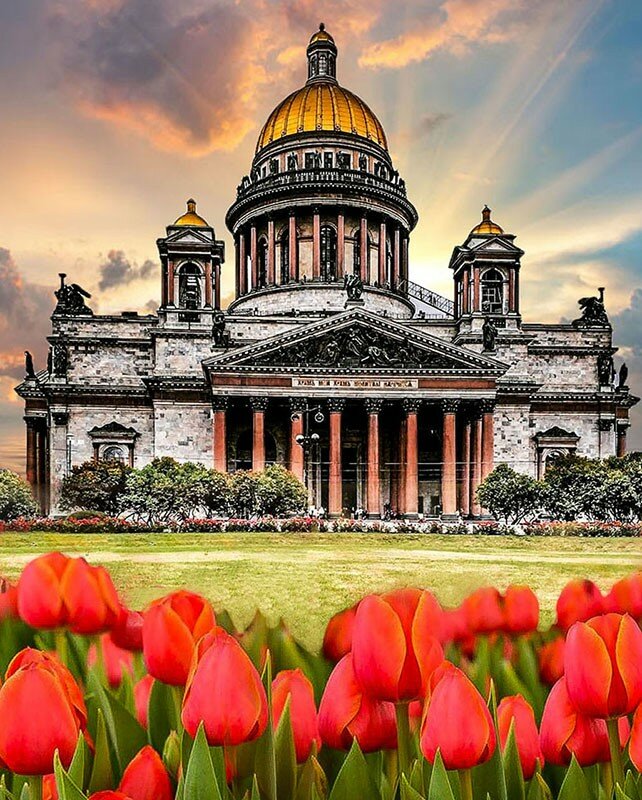 Набор Алмазное Хобби #Ah5382 Исаакиевский собор, Алмазная Мозаика, 40 х 50 см