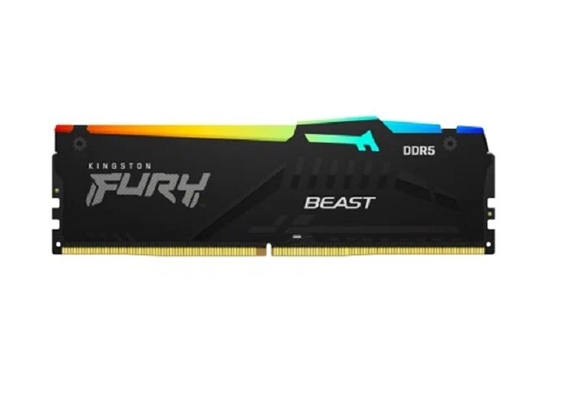 Оперативная память Kingston DDR5 32Gb 5200MHz 2x16Gb Fury Beast RGB KF552C40BBAK2-32