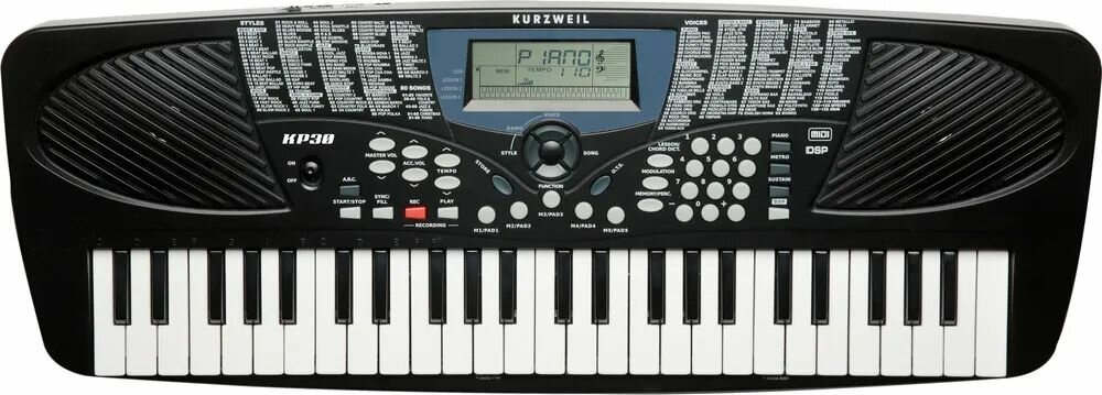 Kurzweil KP30 LB Синтезатор, 49 клавиша, полифония 32, цвет чёрный