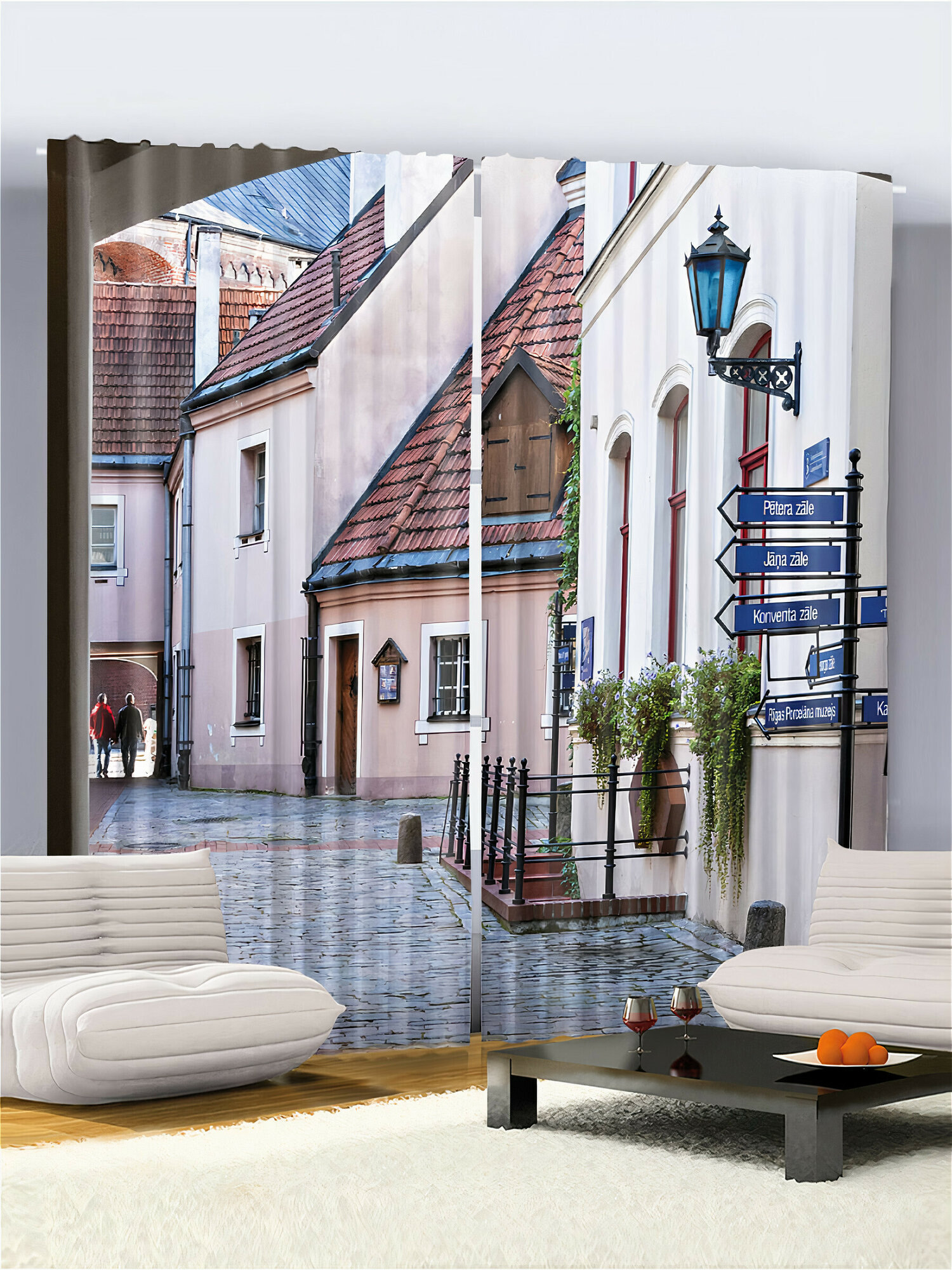 Фотошторы из ткани габардин 150-260 см 2 шт. /3D шторы / В детскую / Для гостиной, спальни и кухни