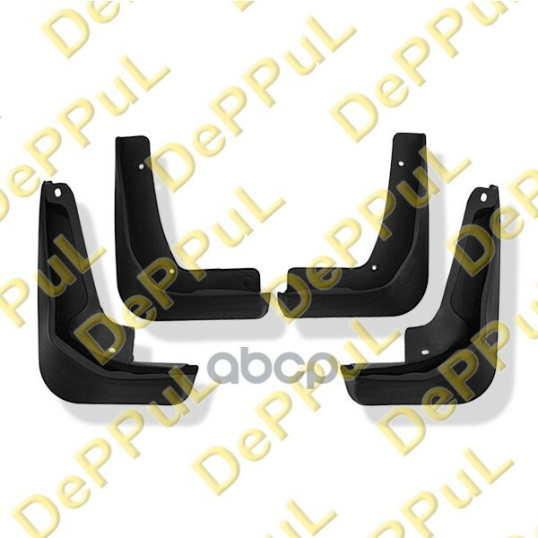 Брызговики хетчбэк (комплект - 4 шт.) FORD FOCUS III 2011-. FORD DePPuL арт. DE172673FFh