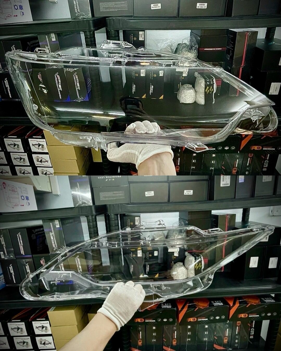 Стекла фар для Toyota Camry 50 XV50 рестайлинг 2014 - 2017 (комплект) NYF