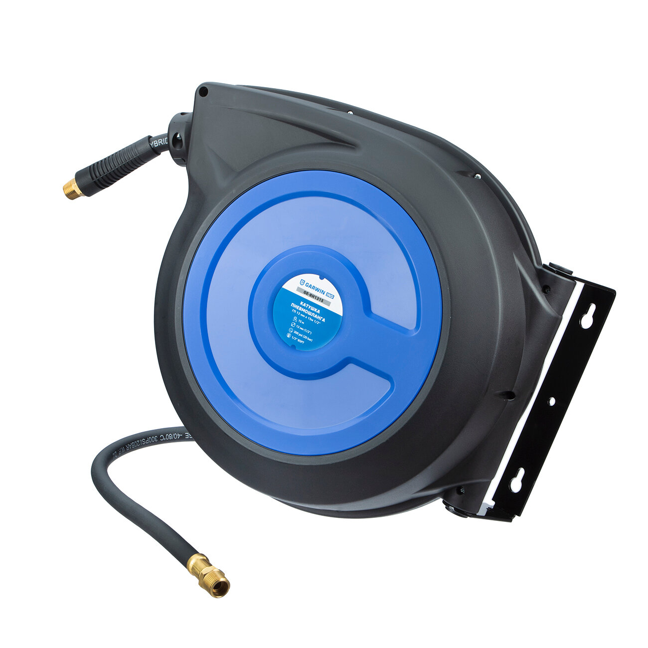 GARWIN INDUSTRIAL GE-RH1315 Катушка для раздачи воздуха (воды) ГП 12 мм, 15 м, пластиковая закрытая, 1/2"