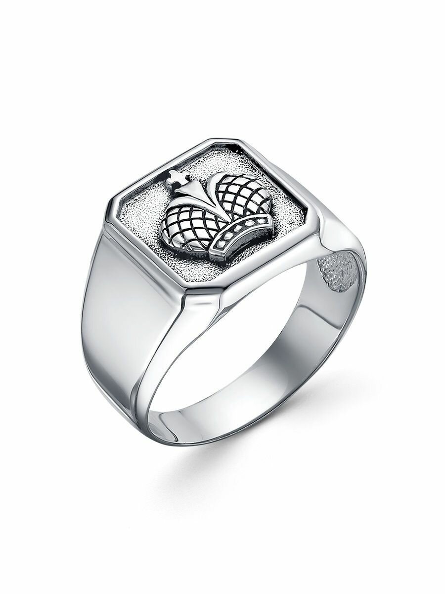 Печатка, серебро, 925 проба, родирование