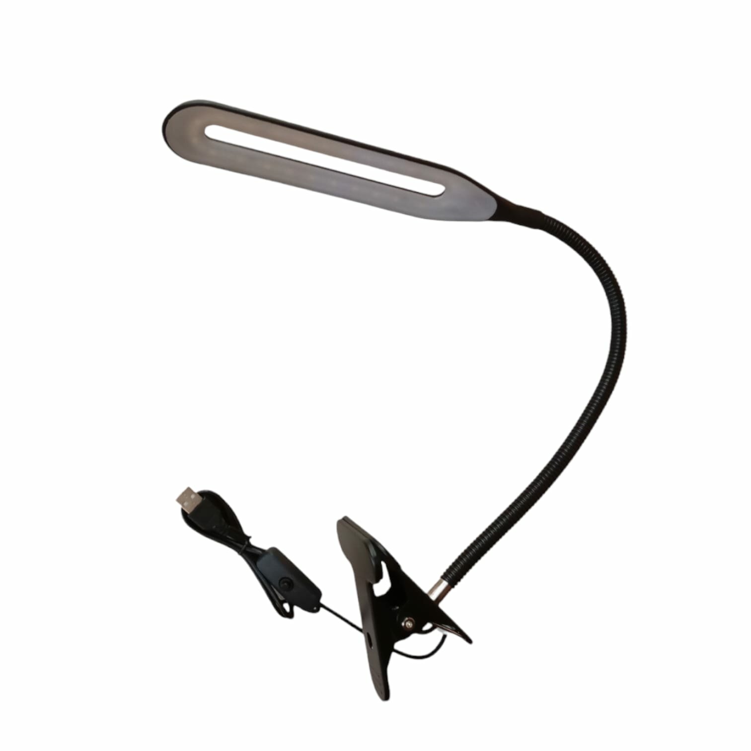 Настольная лампа Огонь LB-2493, светодиодная, 6 Ватт, USB, черная