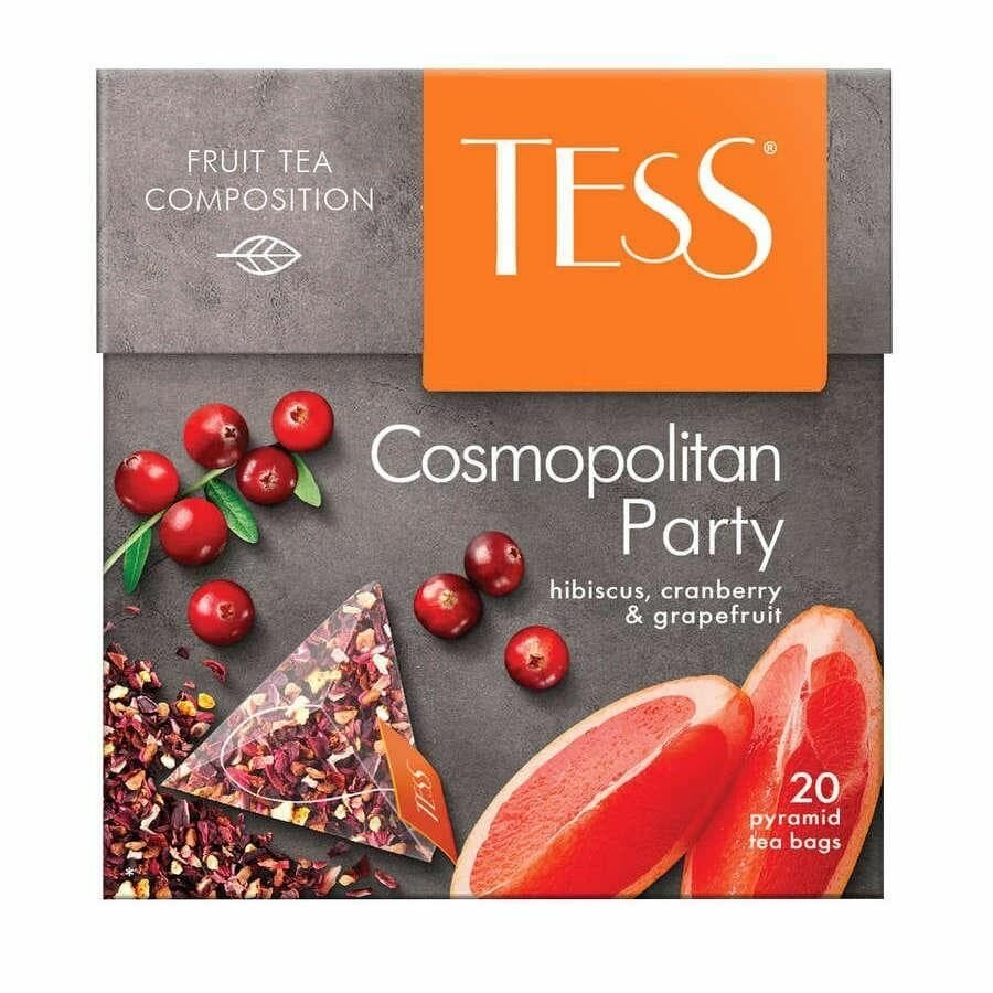 Tess Чай травяной Cosmopolitan Party, 20 пирамидок по 1,8 г