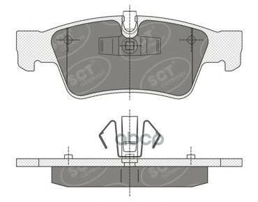 Колод. торм. перед. MERCEDES GL-CLASS(X164) 06-/M-CLASS(W164) 05-/R-CLASS(W251/V251) 05- SCT арт. sp353