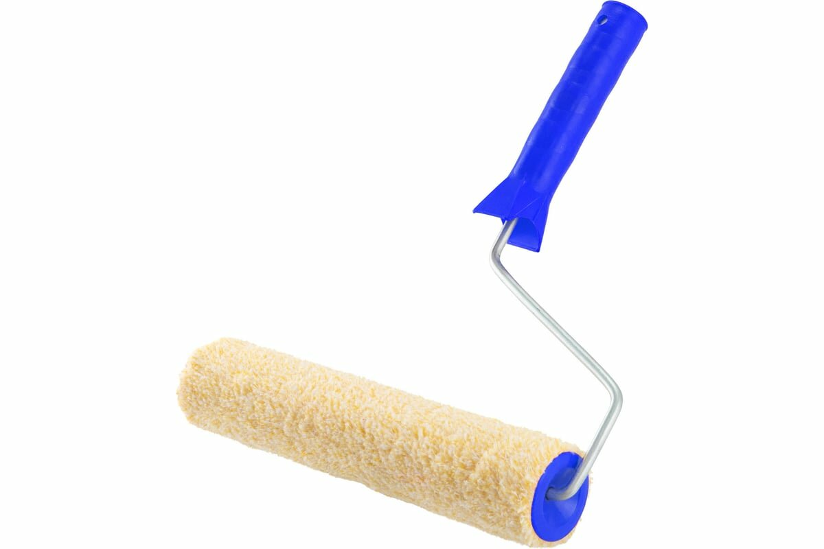 Валик КЭС микрофибра желтый 250 мм в сборе 48 мм ворс 8 мм бюгель 6 мм