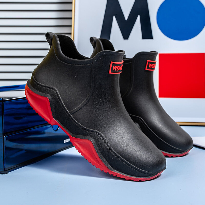 Новые модные женские резиновые туфли, водонепроницаемые сапоги, нескользящие резиновые туфли для кемпинга, походов в магазин, кухни, универсальные, мягкие теплые туфли для воды. Размер обуви. EU:37