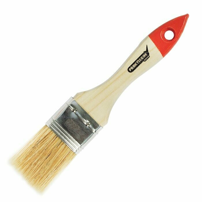 Кисть флейцевая 'Стандарт' КФ- 25*10 натуральный ворс, дерев. ручка 'PRAKTISCHE HOME'