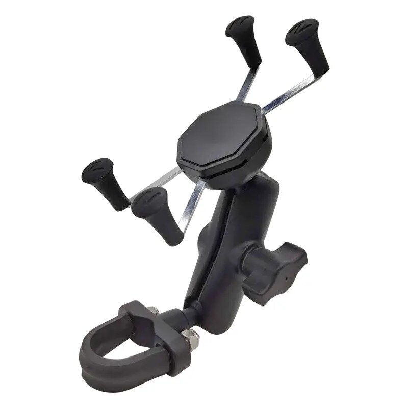 Крепление N-Star большой X-grip для смартфонов на руль мотоцикла, трубу. Шары 25 мм (1") муфта 95 мм (NS-XG-B9-BTB)