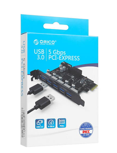 Контроллер ORICO PVU3-5O2I , 5 USB 3.0 ports