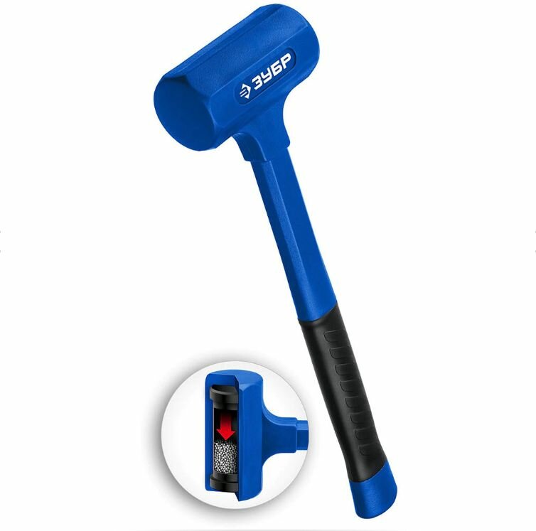 Кувалда безынерционная ЗУБР 900 г боек 52 мм