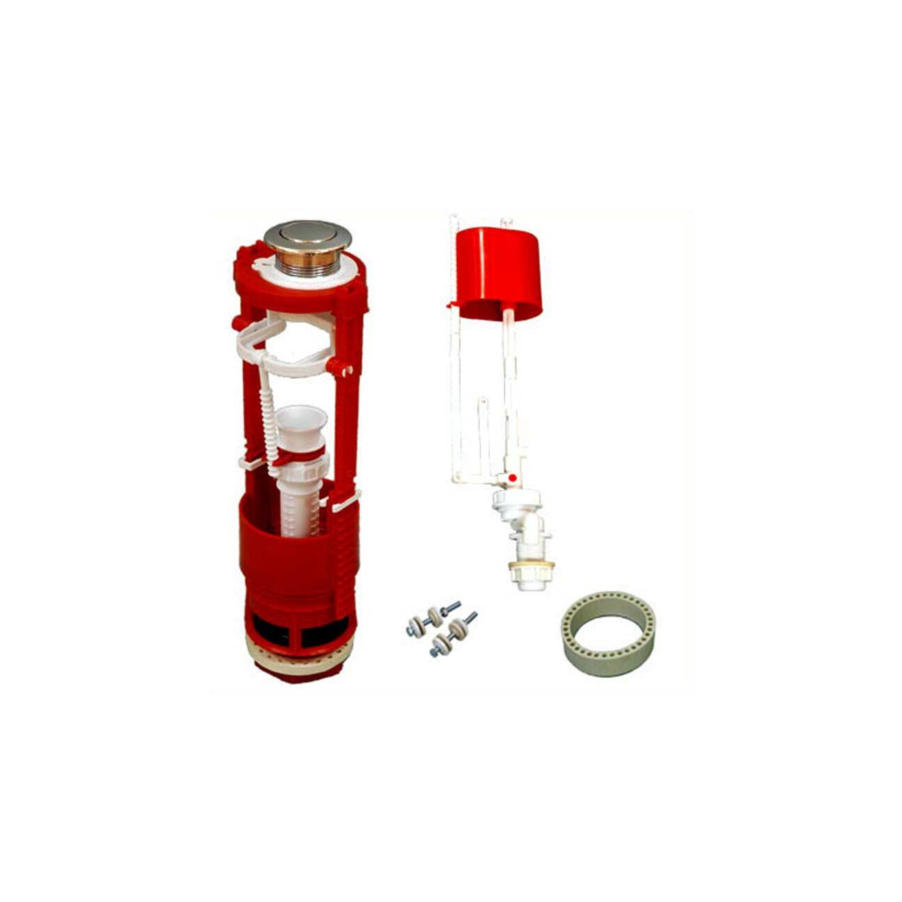 Арматура для бачка универсальная кноп. ниж. Арт. АС-17.1М