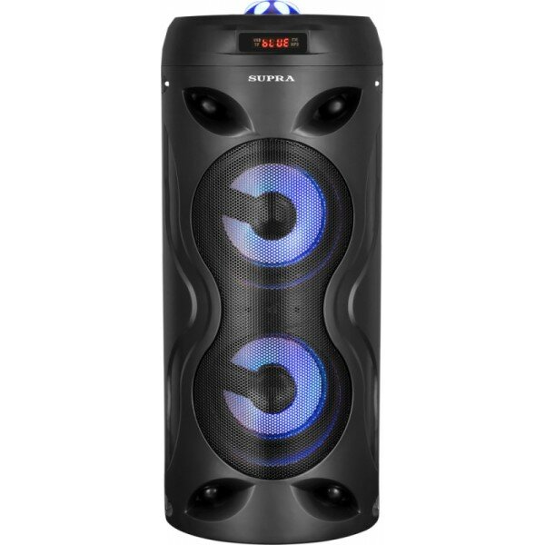 Акустическая система SUPRA SMB-330, 20Вт, с караоке, Bluetooth, FM, USB, черный