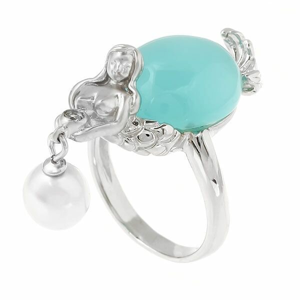 Кольцо тонкое, серебро, 925 проба, нефрит синтетический, жемчуг культивированный