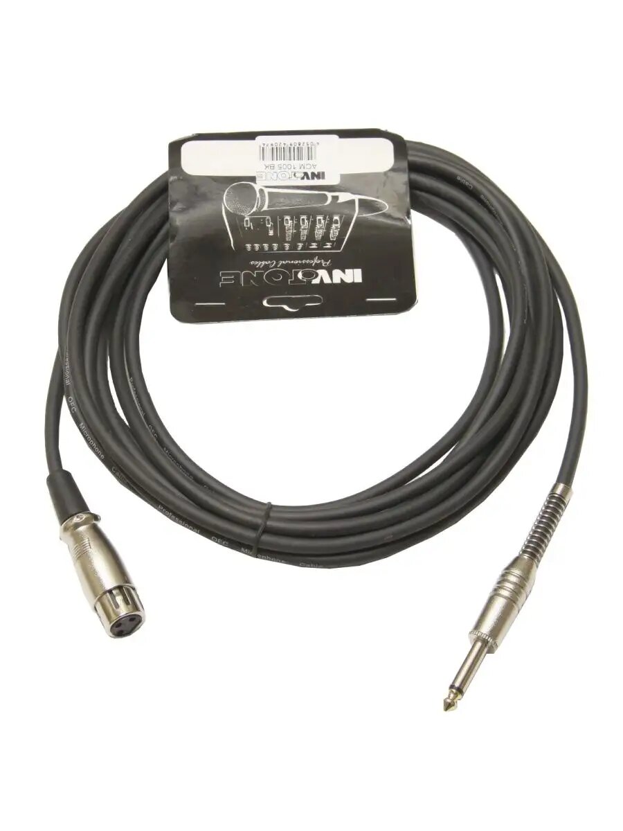Микрофонный кабель моно jack-мама XLR 5 метров