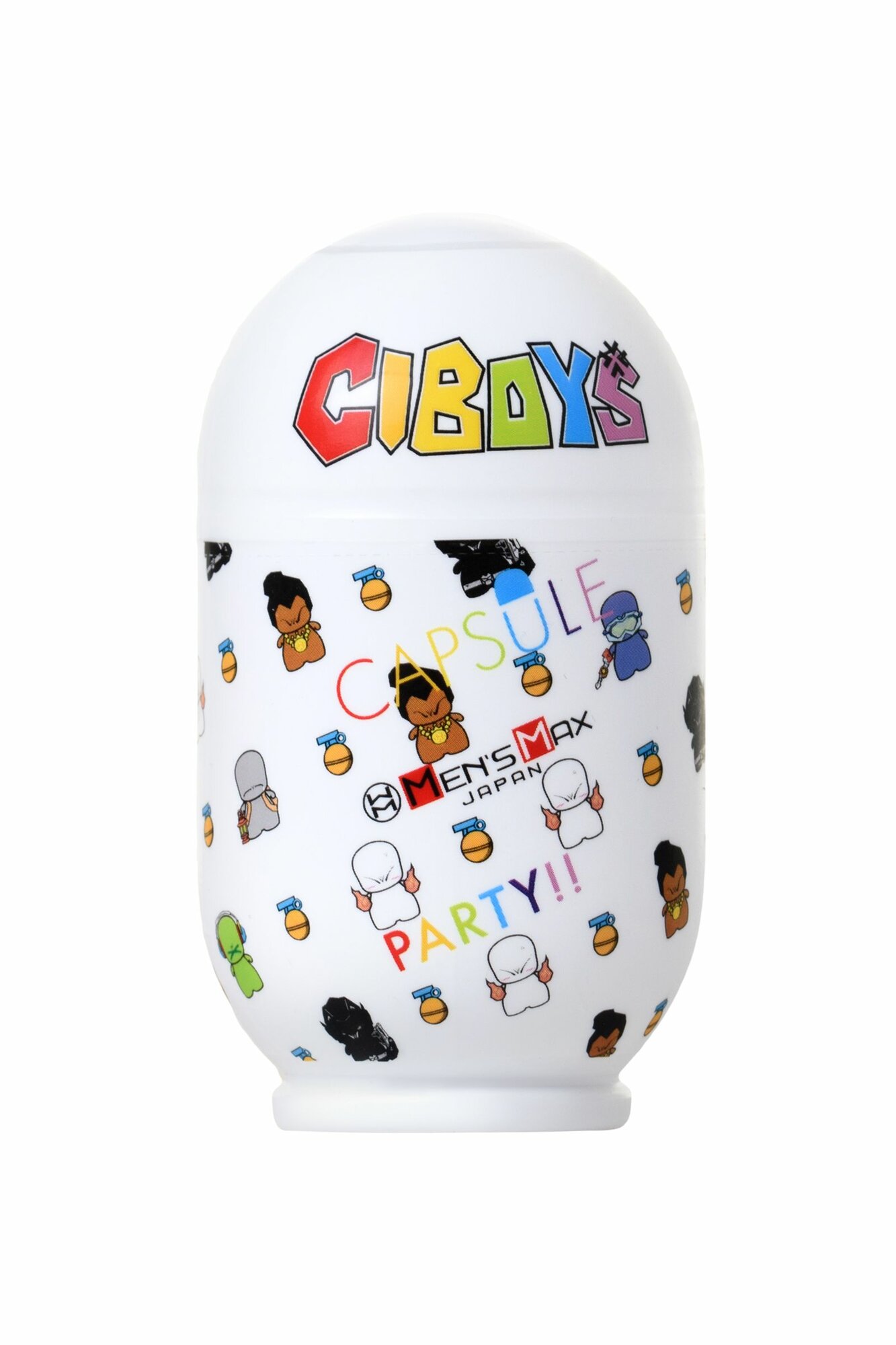 Мастурбатор нереалистичный MensMax CAPSULE Party, TPE, прозрачный, 9 см Men's Max Мастурбатор нереалистичный MensMax CAPSULE Party, TPE, прозрачный, 9 см