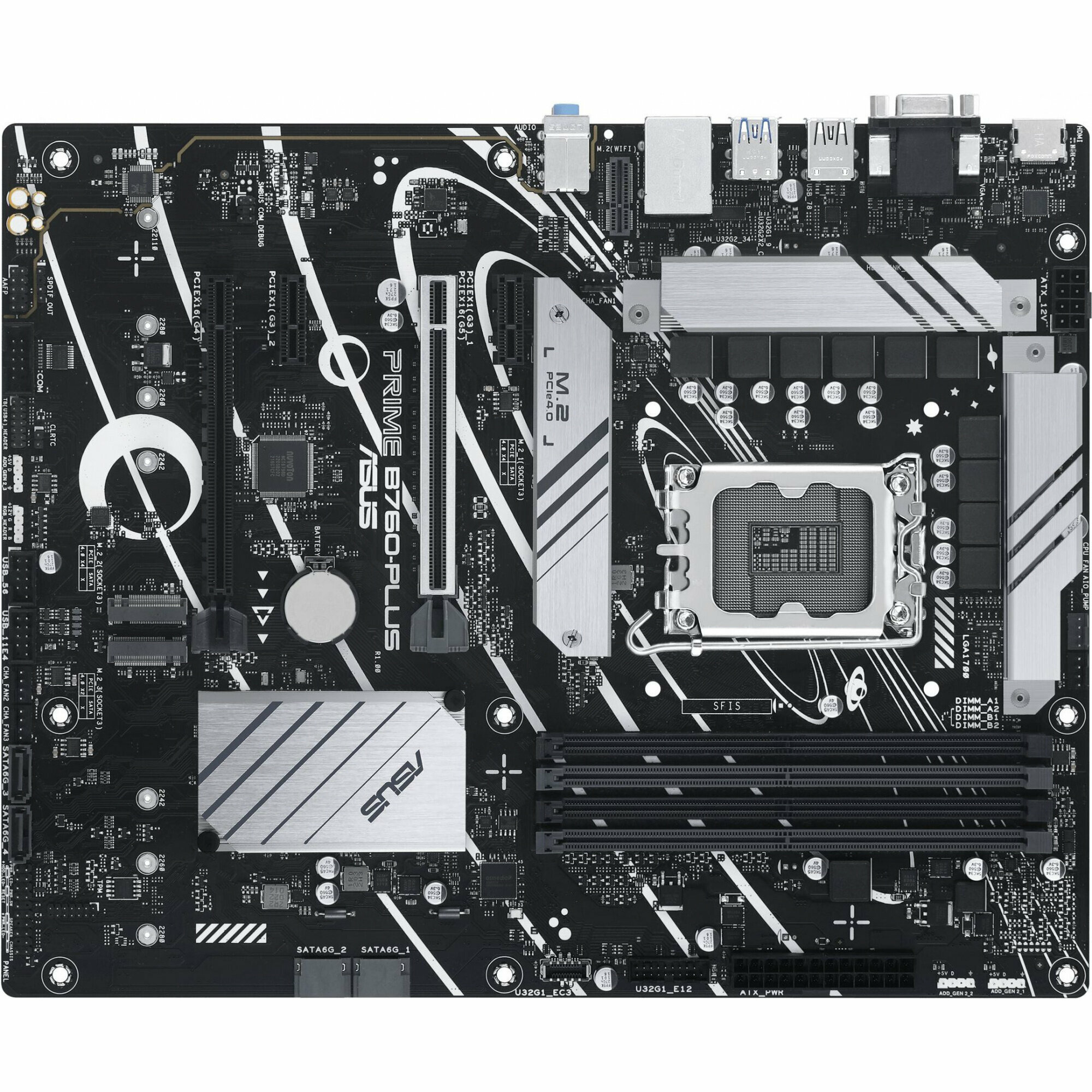 Материнская плата Asus PRIME B760-PLUS, Soc-1700, Intel B760, ATX