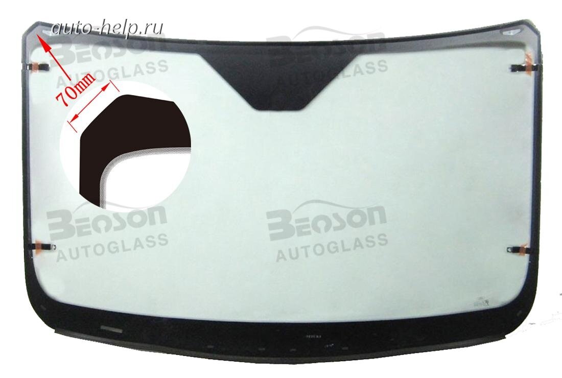 PILKINGTON FORD Лобовое Обогрев VIN Молдинг solar без пятака