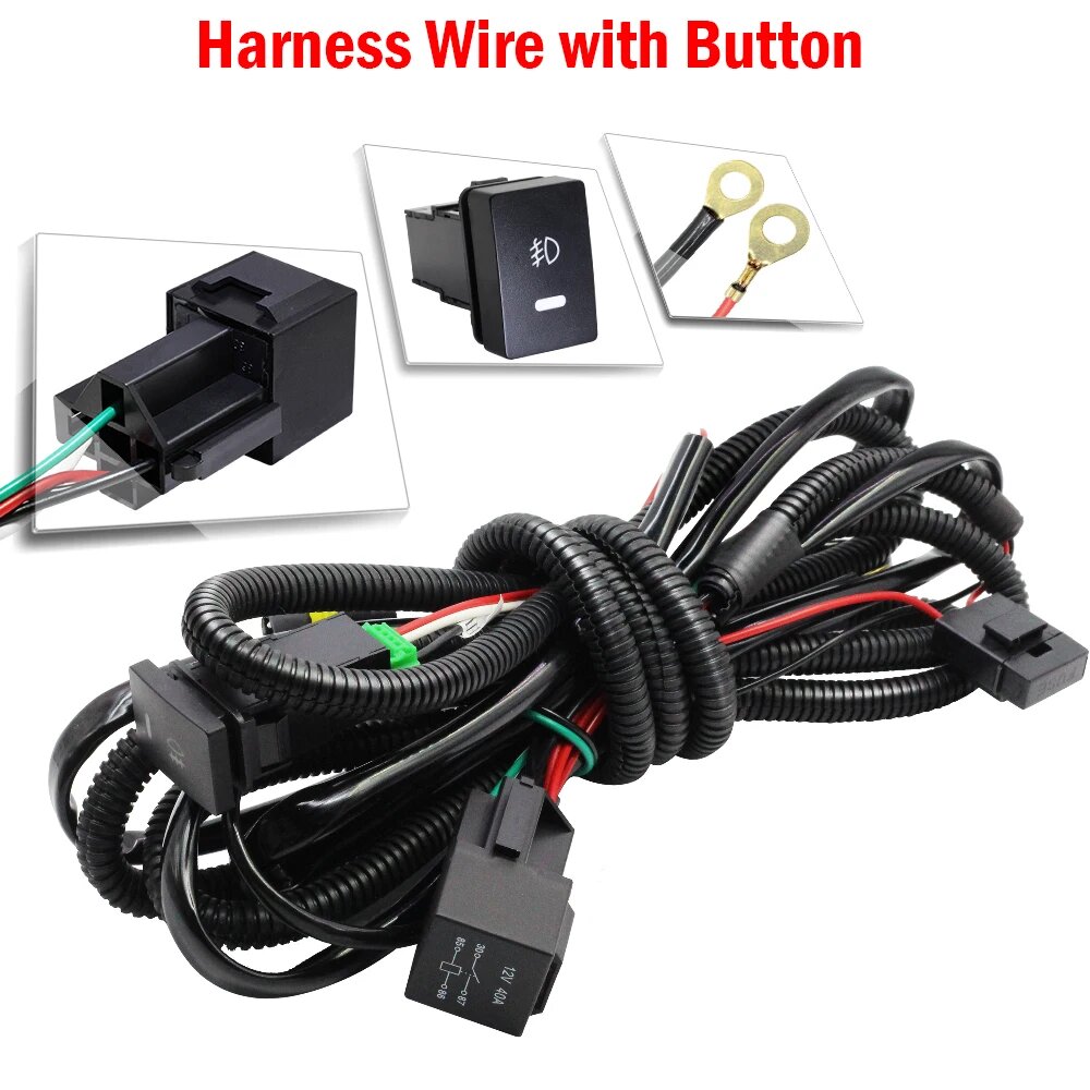 2 шт. Автомобильные светодиодные противотуманные фары в сборе для Renault Trafic 3/III X82 2014-2020 30 Вт H11 Передний бампер Противотуманные фары DRL Дневные ходовые огни Harness Wire