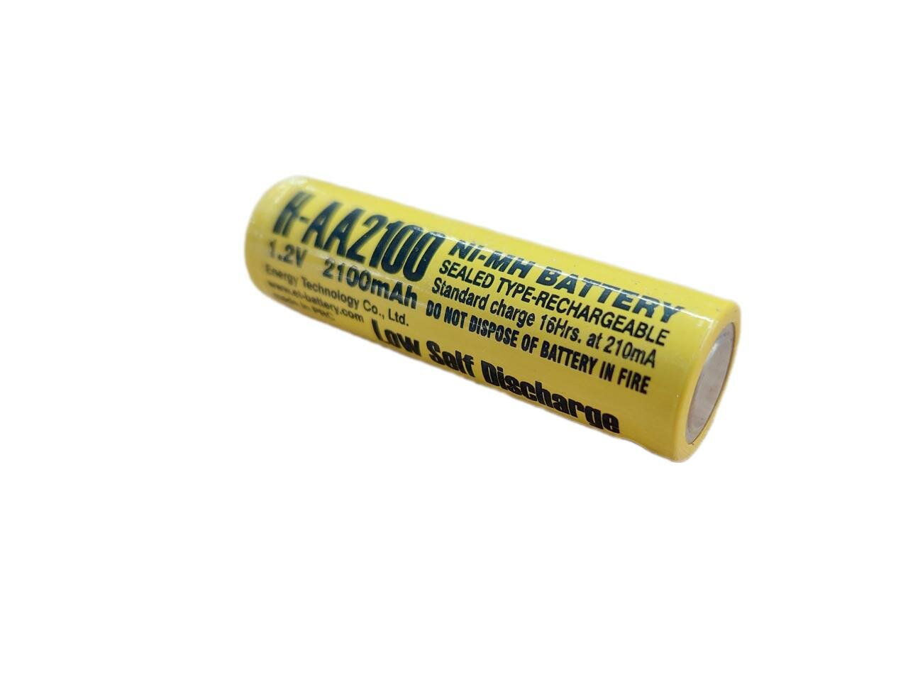 Аккумулятор Energy Technology AA OEM Low Self Discharge H-AA2100 1.2v 2100mAh Ni-Mh (без пластин) , 1шт.