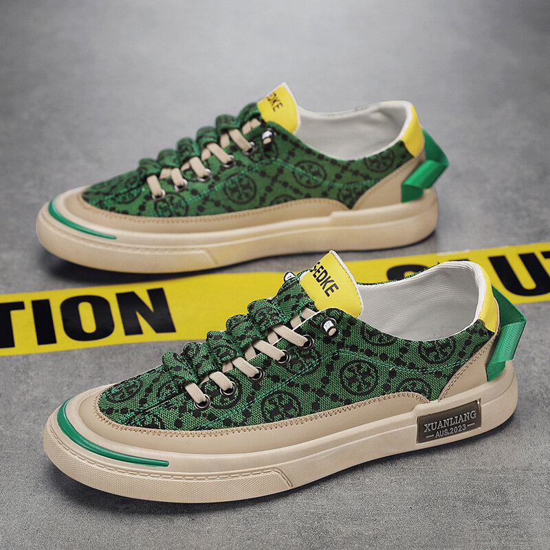 AIS Холстовые кеды Лето Мужчины Без шнуровки Модные Парные Холст