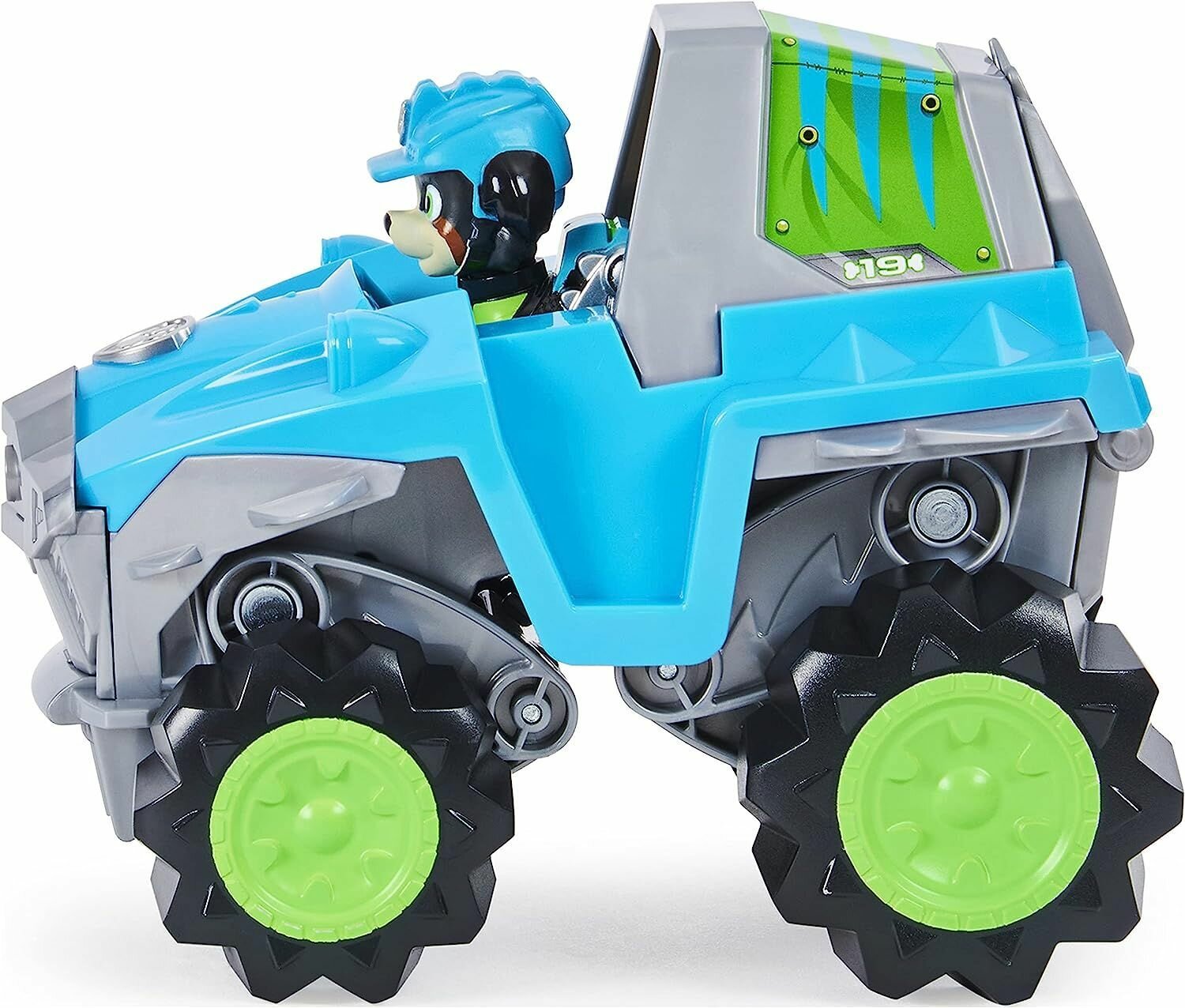 Paw Patrol Динозавр Рекс спасает Трансформирующийся автомобиль Делюкс, 18 см