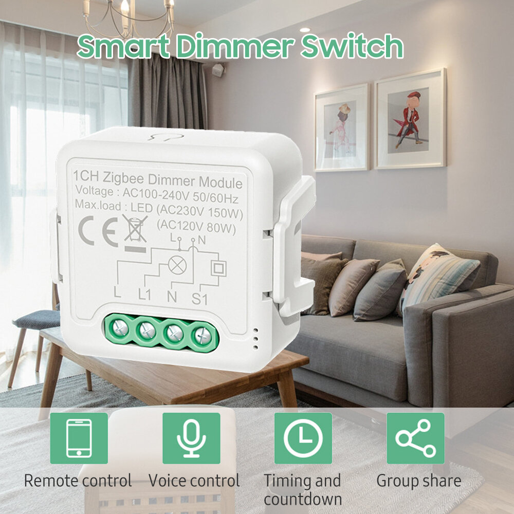 Zigbee диммер с голосовым управлением