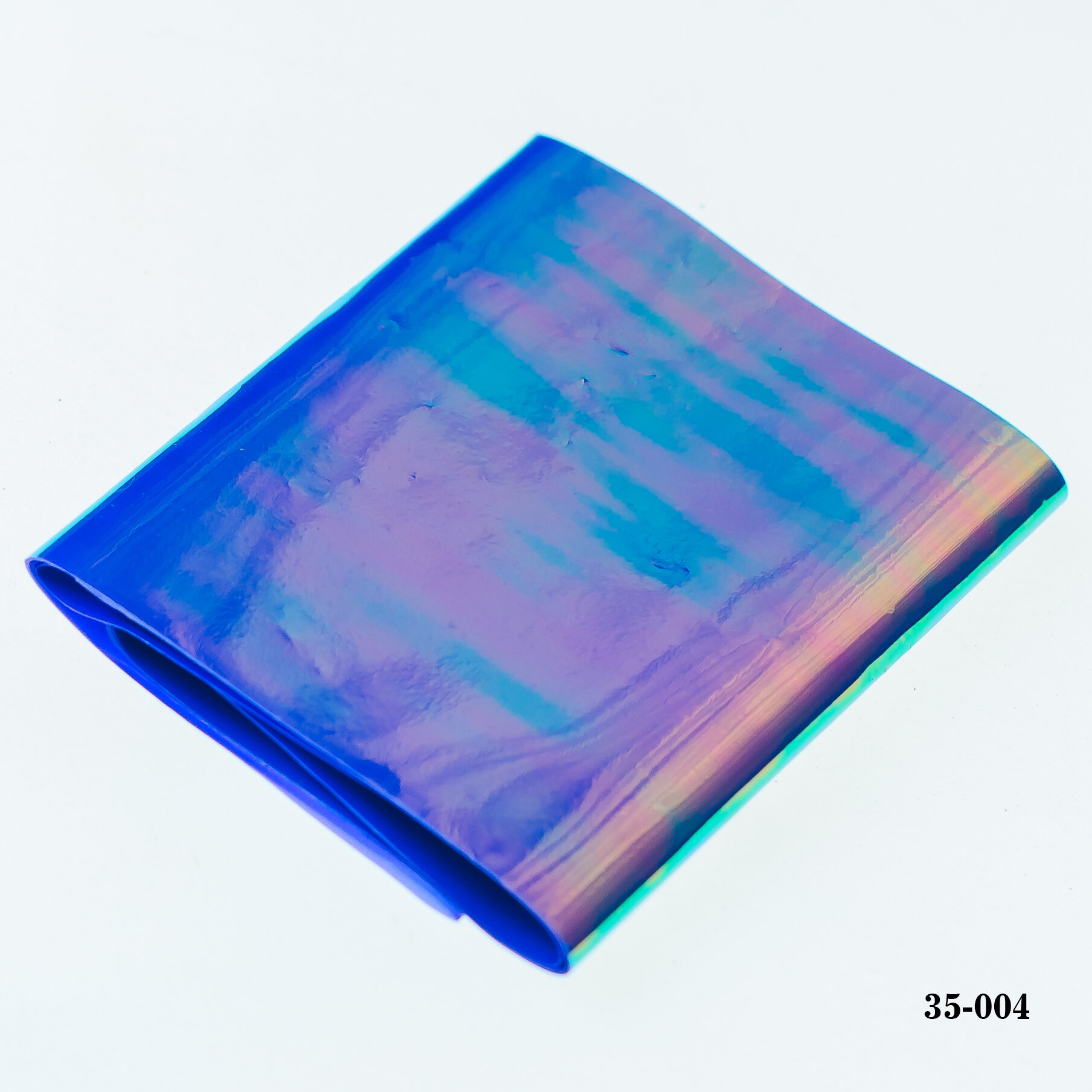 Фольга Битое стекло для декора, дизайна, творчества и nail art Hanami, сине-фиолетовый хамелеон 1м.