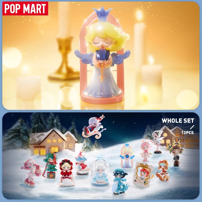 POP MART AZURA Рождественские фигурки, слепая коробка, 12PCS Whole Set