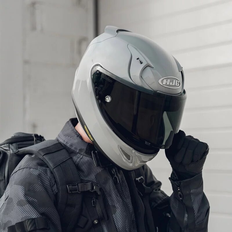 Шлем мотоциклетный интеграл HJC RPHA 12 N GRAY, серый, размер XL