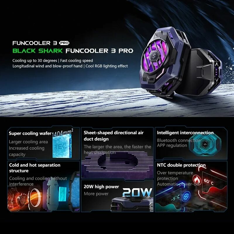 Кулер для телефона Black Shark FunCooler 3 Pro — фото 1