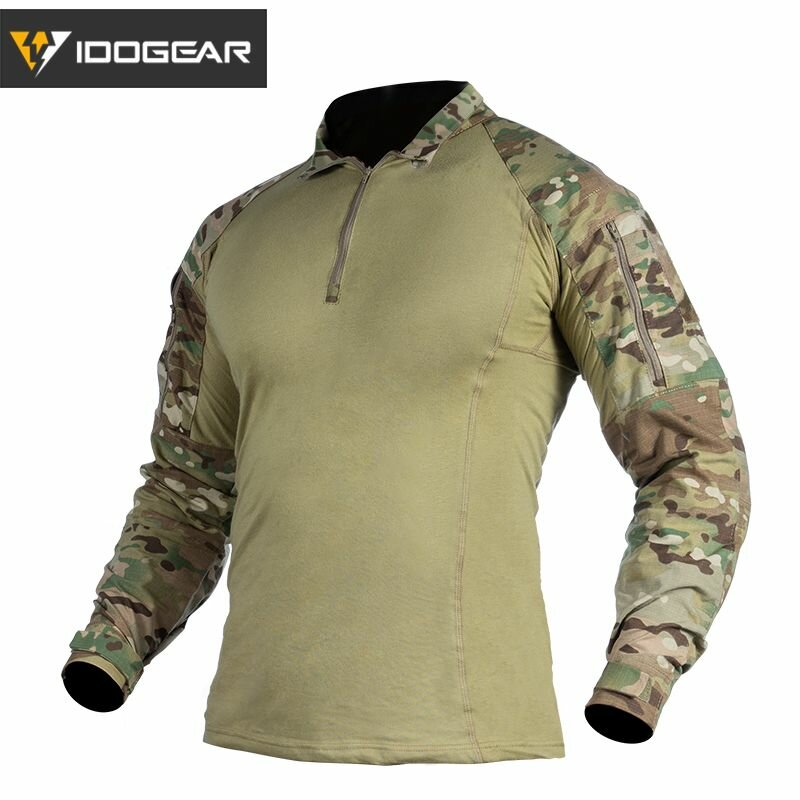 Тактическая рубашка IDOGEAR G4 Боевая одежда с налокотниками Рубашка легкая эластичная дышащая 3112