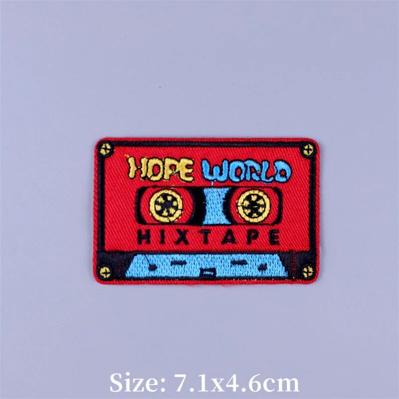 Термоклейкие нашивки Prajna рок/панк Синий, PE5884CT