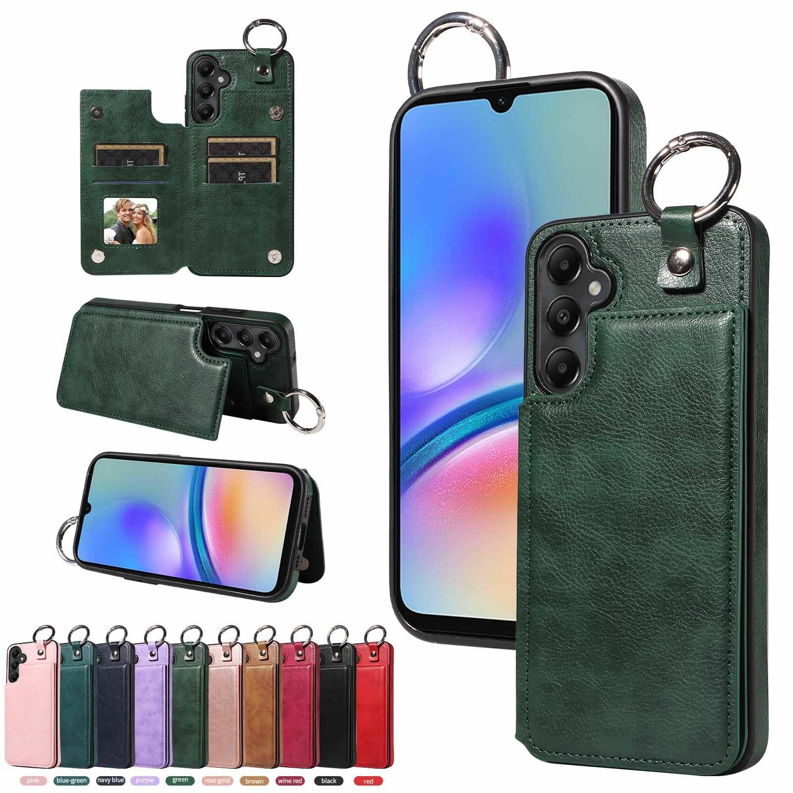 Подходит для Samsung Galaxy A05s 4G /(Самсунг Галакси А05с) Чехол для смартфона, Магнитные пряжки, кронштейны, держатель визитной карточки